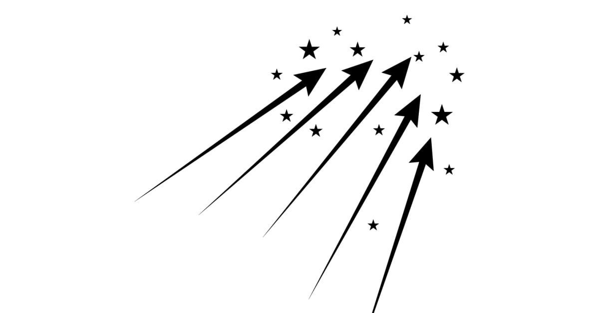 Shooting star design vector decoration v8 - TemplateMonster