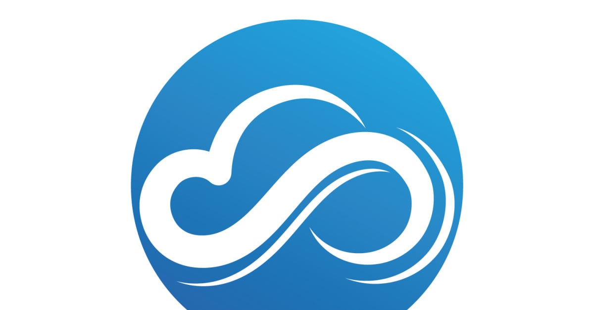 Cloud logo icon server save data template design v19