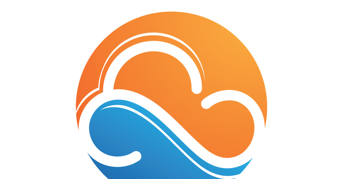 Cloud logo icon server save data template design v33