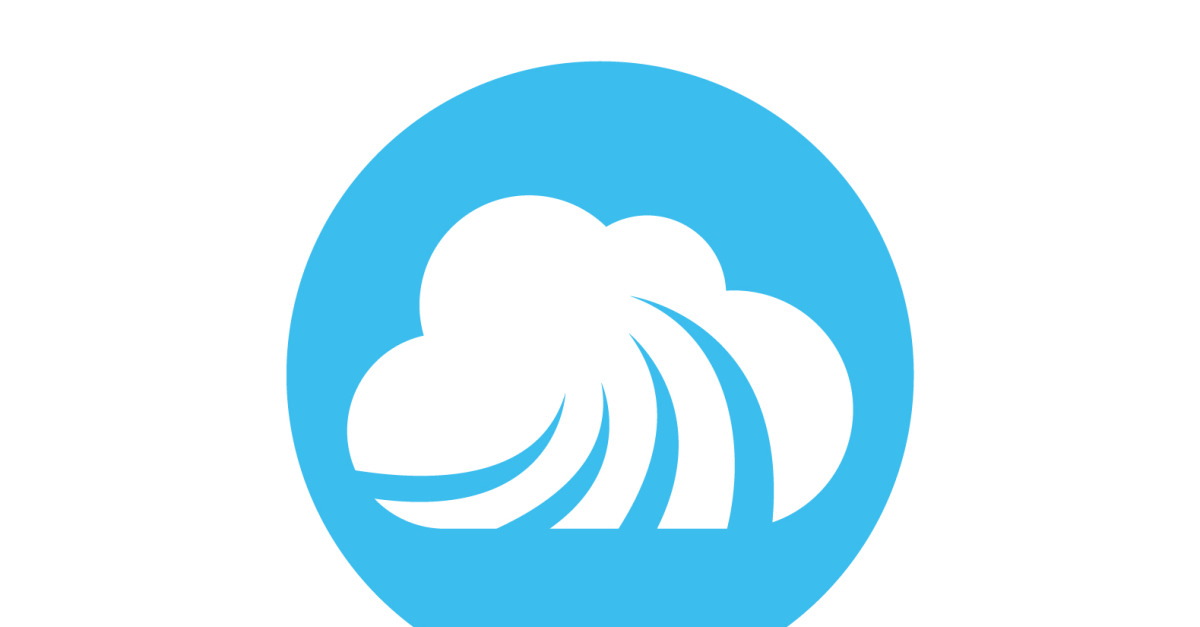 Cloud logo icon server save data template design v36