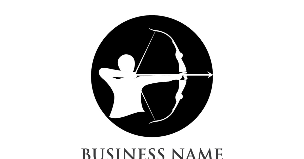 Archer logo and symbol template vector design v11