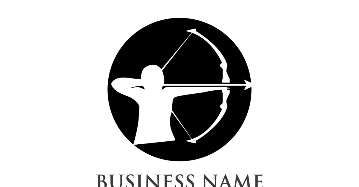 Archer logo y símbolo plantilla vector diseño v10