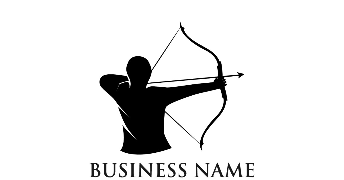 Archer logo y símbolo plantilla vector diseño v1