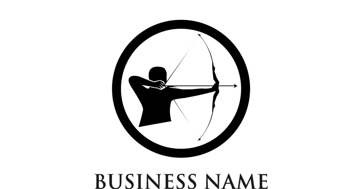 Archer logo y símbolo plantilla vector diseño v8