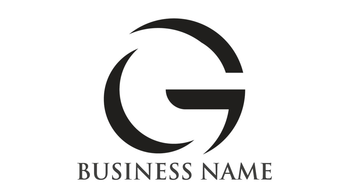 G harfi ilk iş logo şablonu vektörü v17 - TemplateMonster