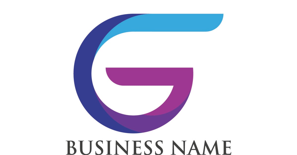 G harfi ilk iş logo şablonu vektörü v20 - TemplateMonster