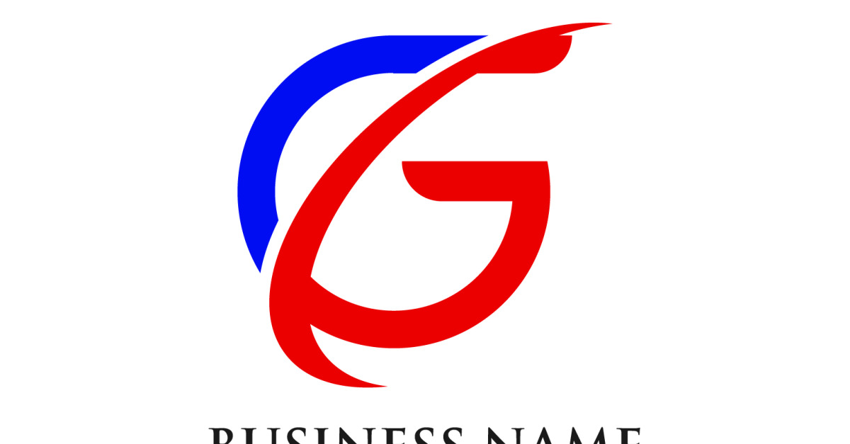 G harfi ilk iş logo şablonu vektörü v22 - TemplateMonster