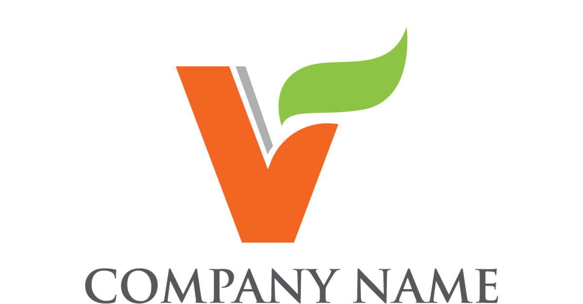 V letter initial logo design template v5 - TemplateMonster