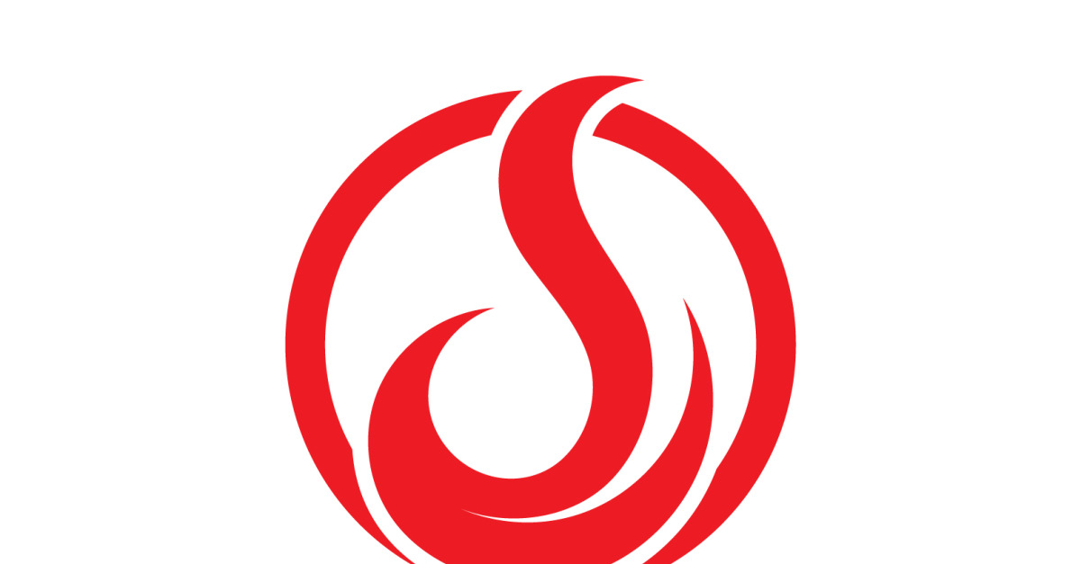 Flame fire burn hot logo icon template design v18