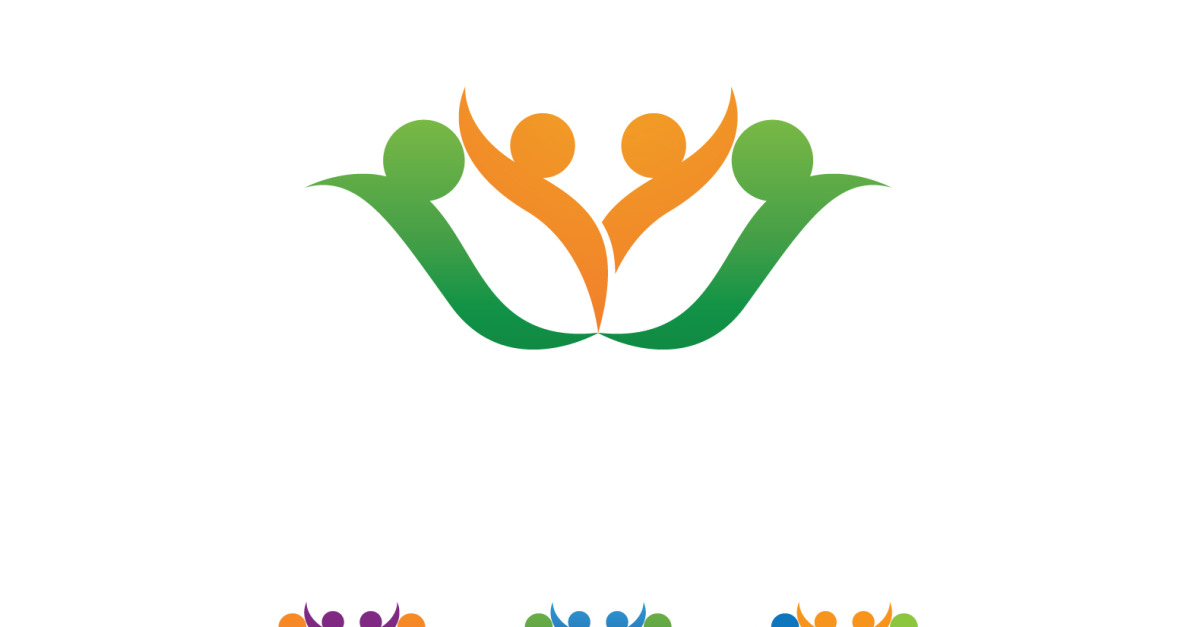Community team group unity friend success health logo v19