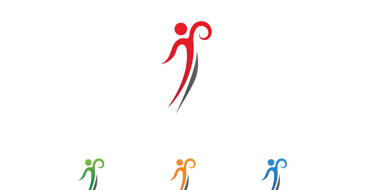 Health success human caracther people jump logo vector v1