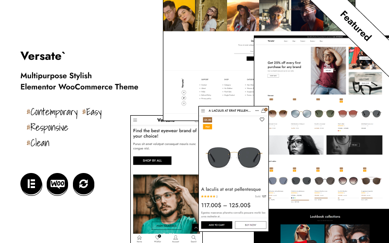 Versate - Multipurpose Stylish Elementor WooCommerce Theme