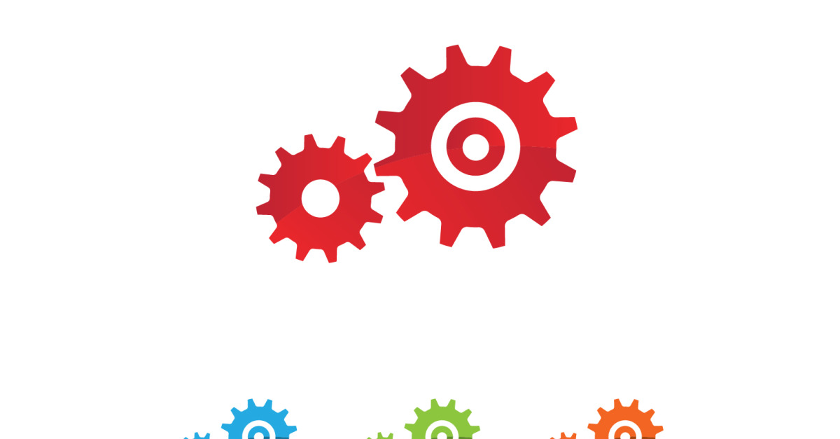 Gear machine industry logo tempplate design vector v10