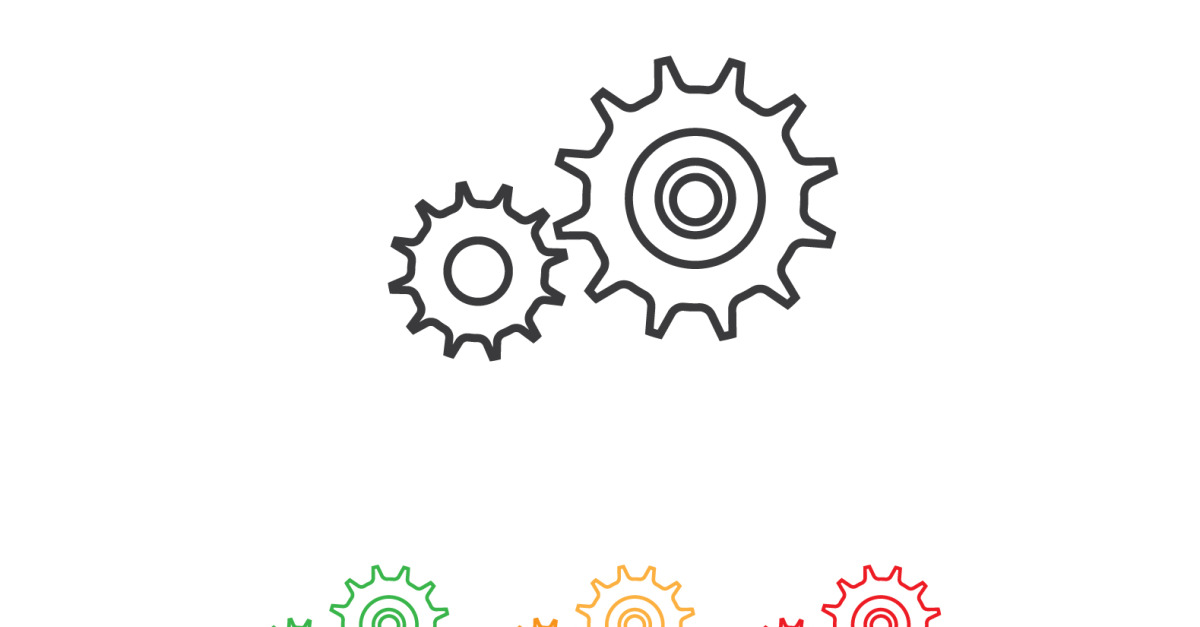 Gear machine industry logo tempplate design vector v18