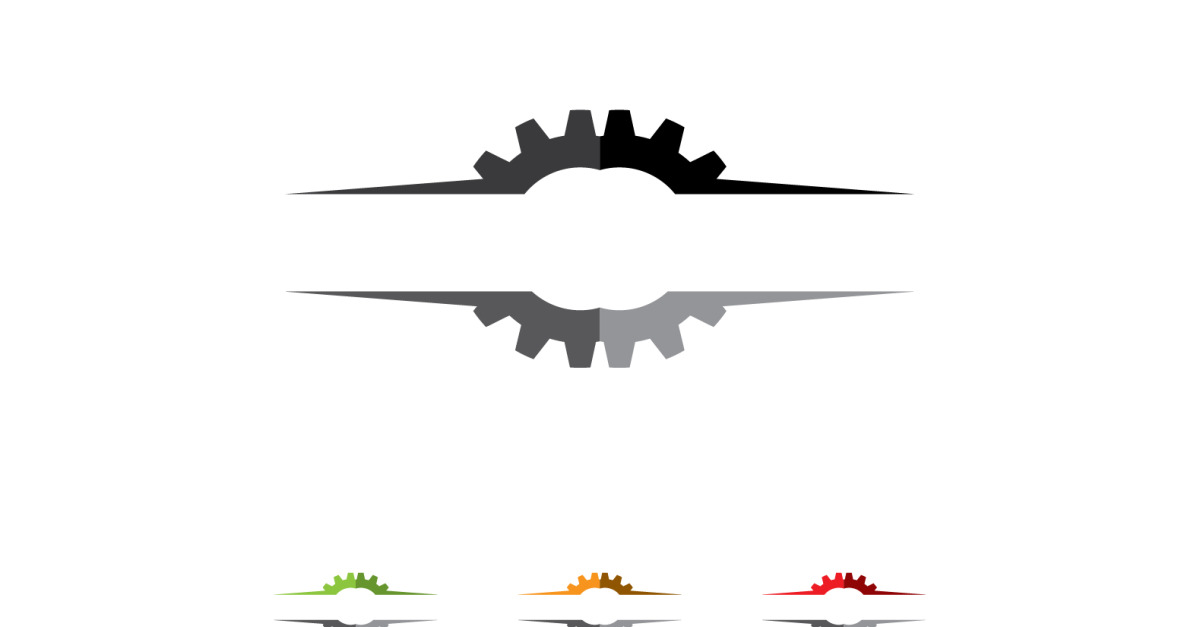 Gear machine industry logo tempplate design vector v20