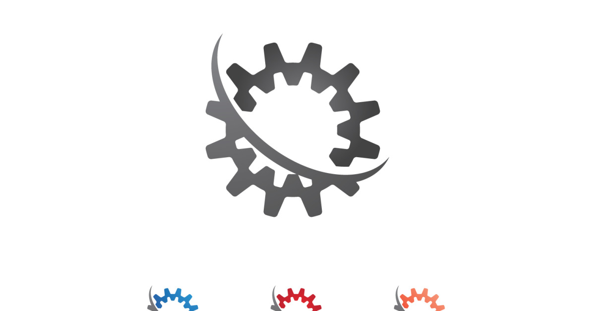 Gear machine industry logo tempplate design vector v2