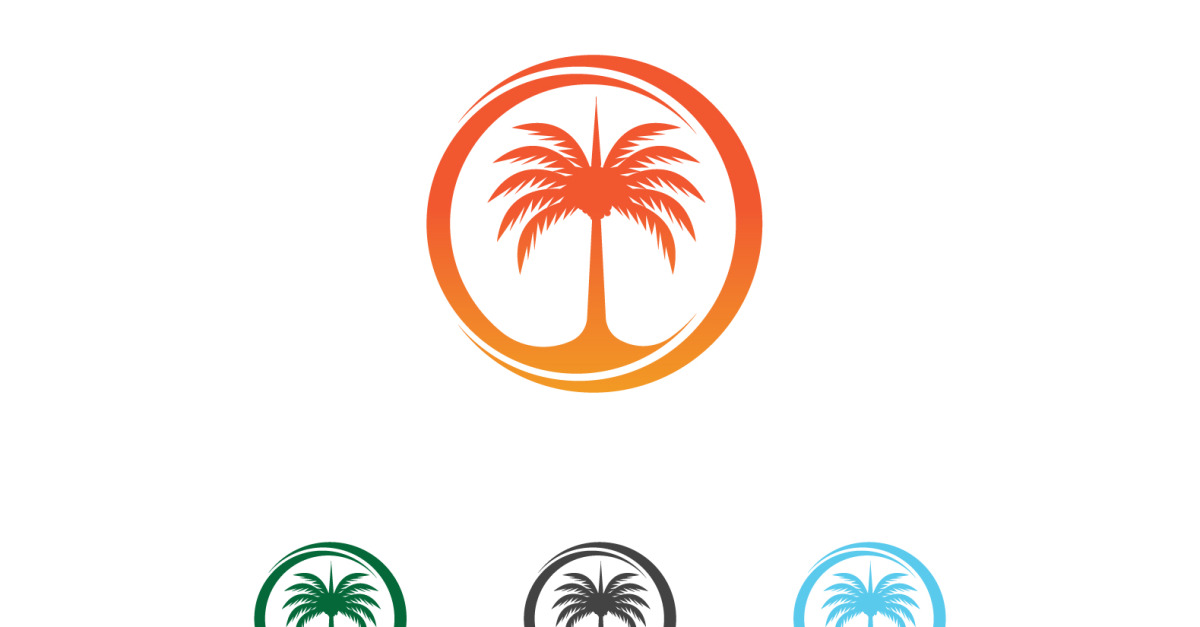 Palm date tree vector template v1 #333878 - TemplateMonster