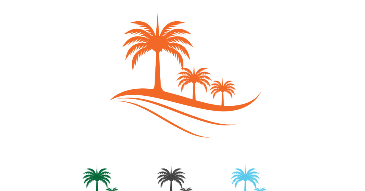 Palm date tree vector template v3 #333880 - TemplateMonster