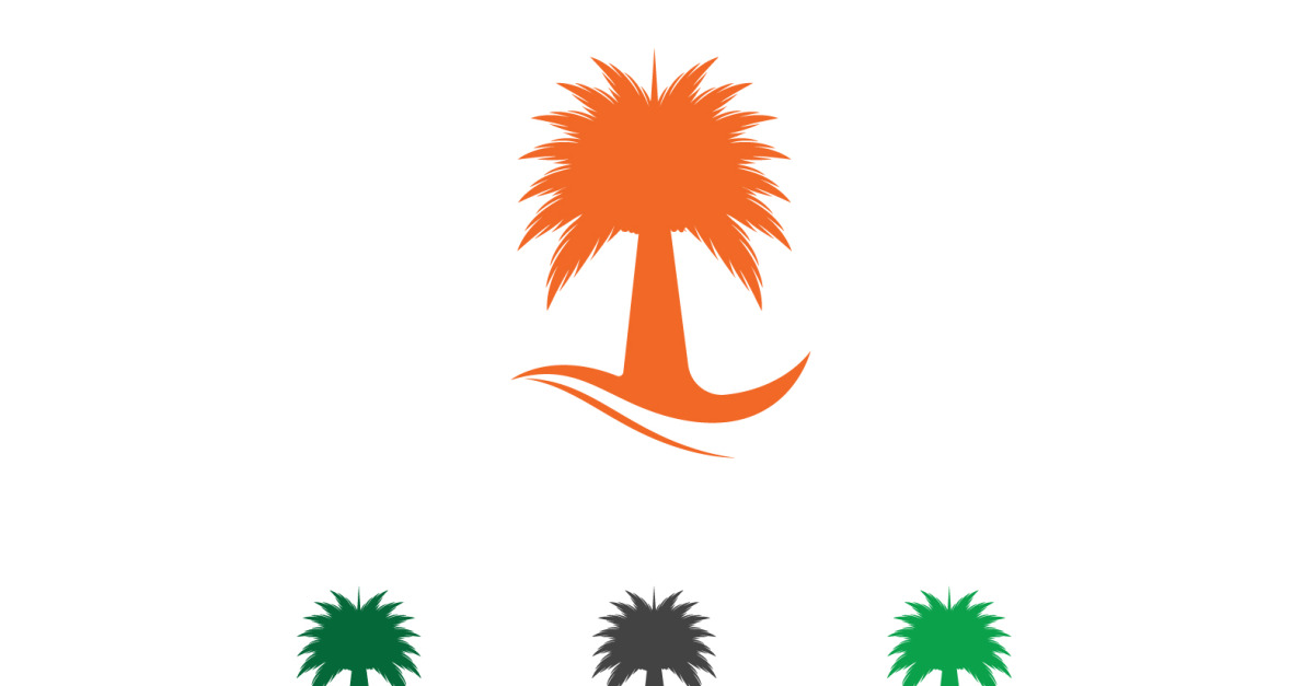 Palm date tree vector template v4 #333881 - TemplateMonster