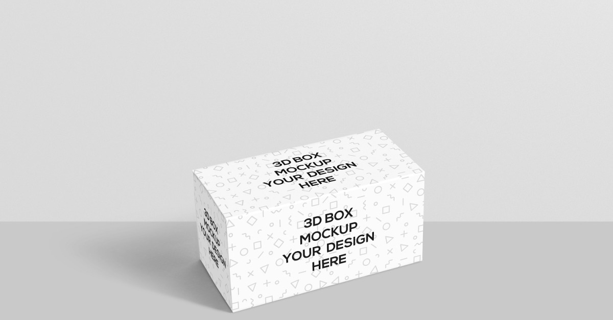 Horizontal Rectangle Box Mockup #333911 - TemplateMonster