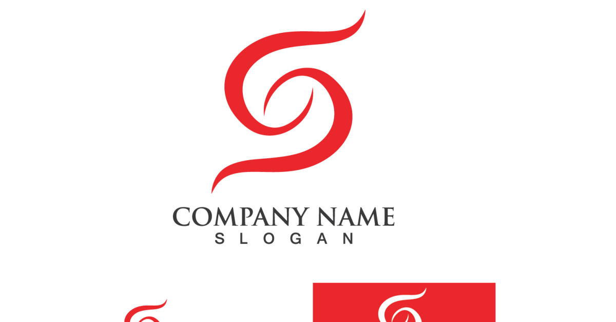 Letter initial logo S business template design v1