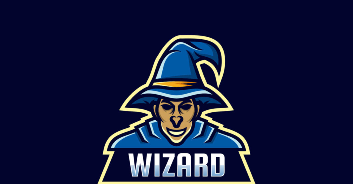 E-Sports da Wizard e estilo de logotipo esportivo