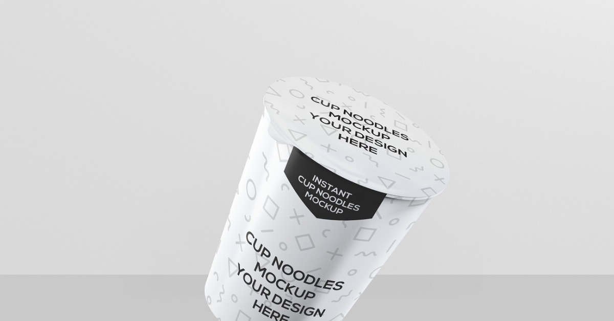 Food Cup - Instant Food Cup Mockup 4 - TemplateMonster