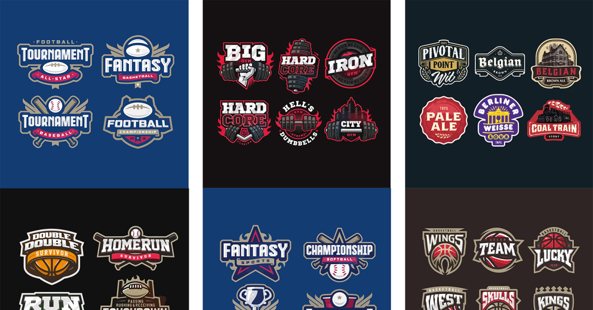 Logo Mega Pack Vol.01 Illustration #334359 - TemplateMonster