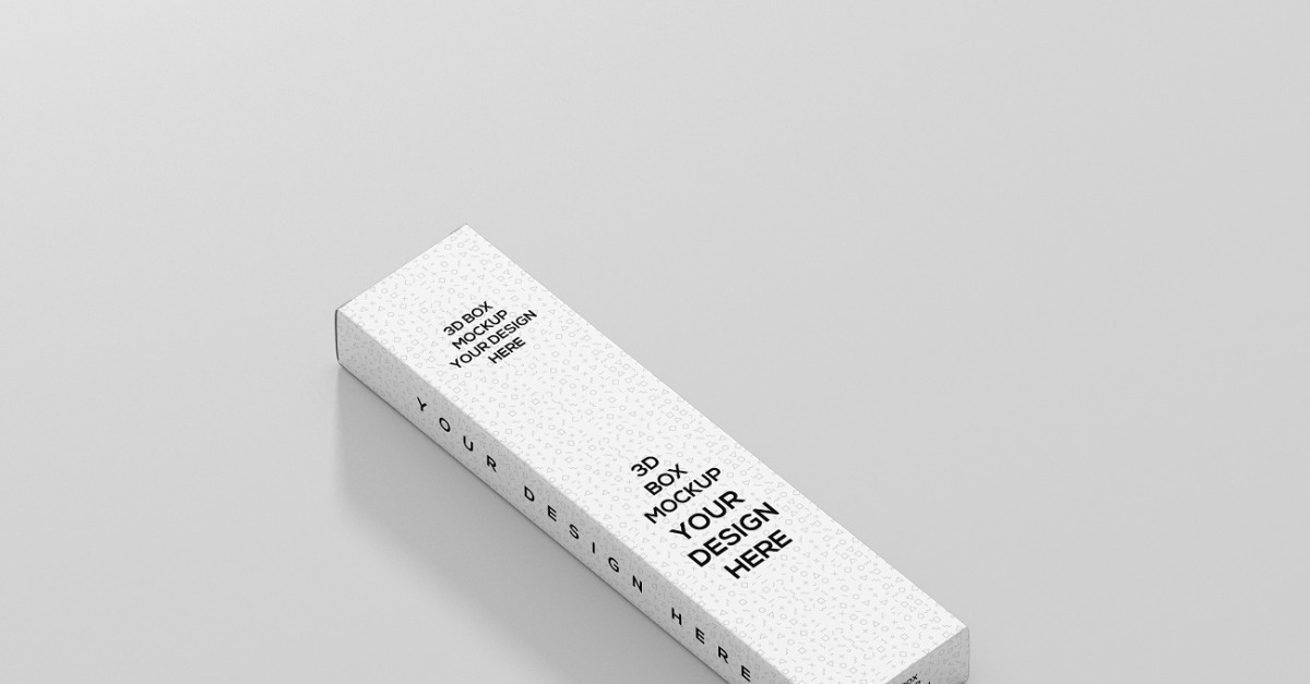 Flat Long Rectangle Box Mockup 4 #334561 - TemplateMonster