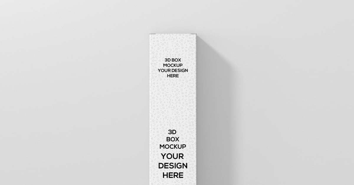 Flat Long Rectangle Box Mockup 5 #334562 - TemplateMonster