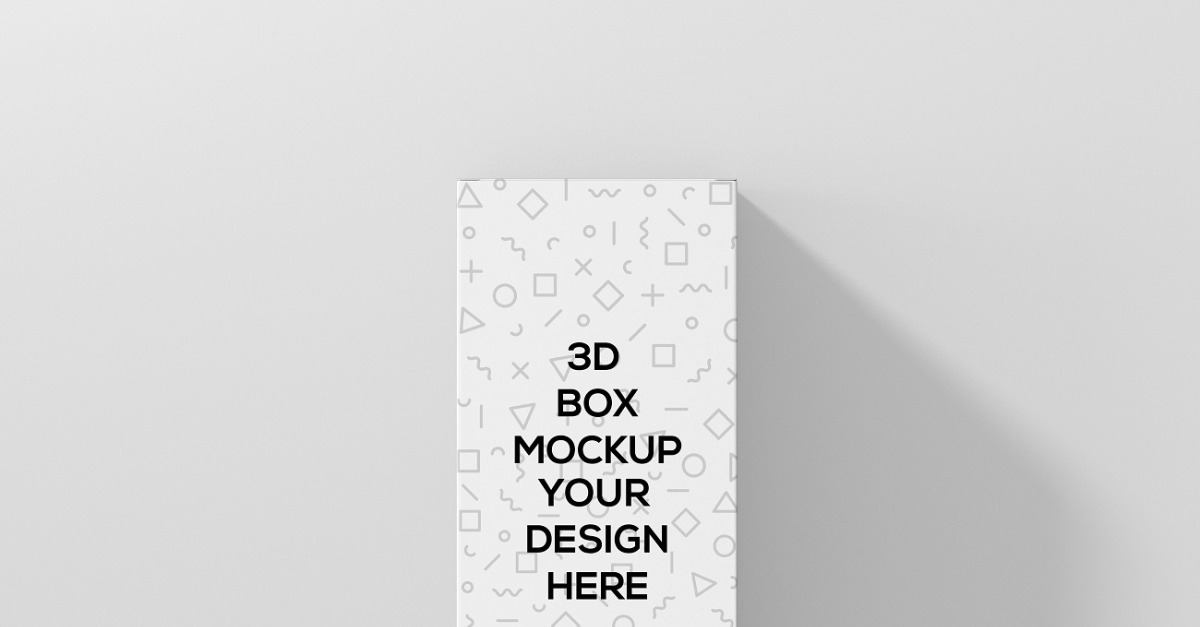 Long Vertical Rectangle Box Mockup 5 - TemplateMonster