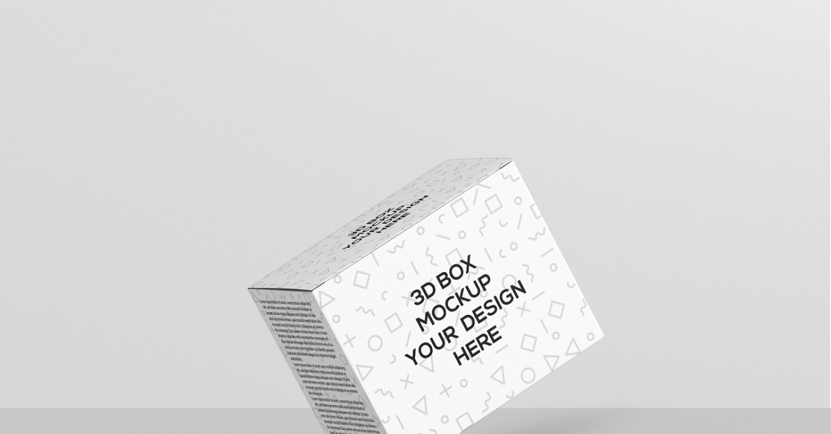 High Rectangle Box Mockup 2 #334638 - TemplateMonster