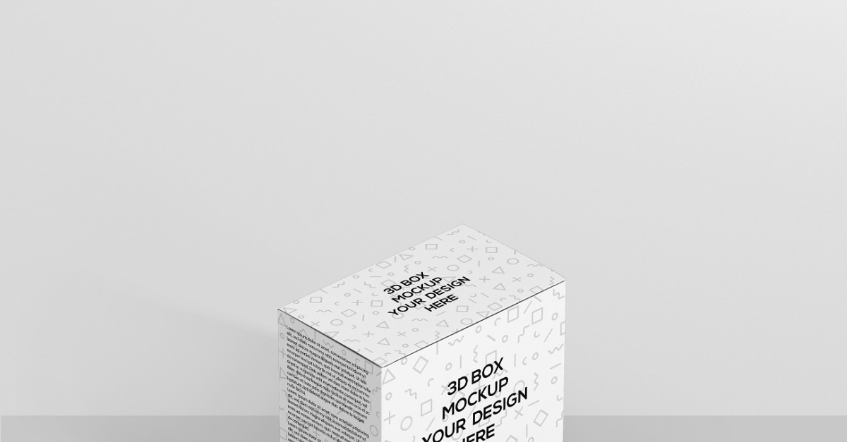 High Rectangle Box Mockup 3 #334639 - TemplateMonster