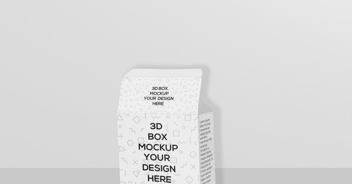Slim Square Size Box Mockup #334632 - TemplateMonster
