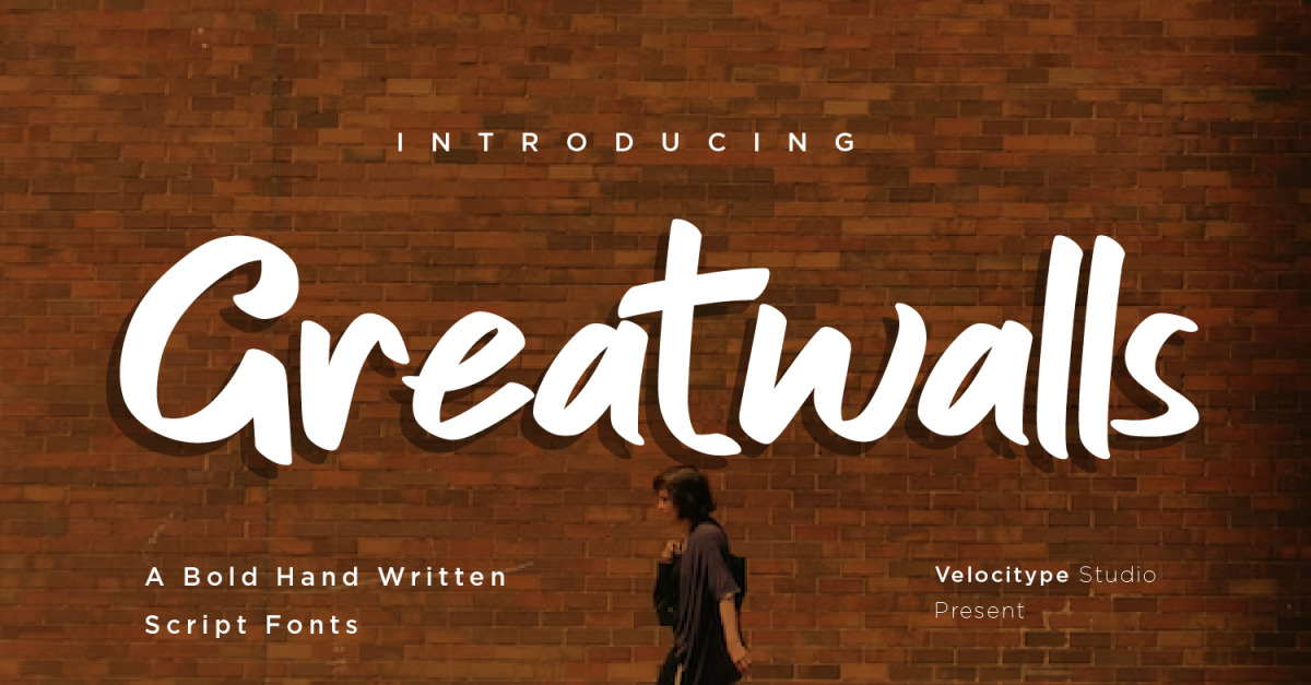 Greatwalls - Modern Bold Script fonts - TemplateMonster