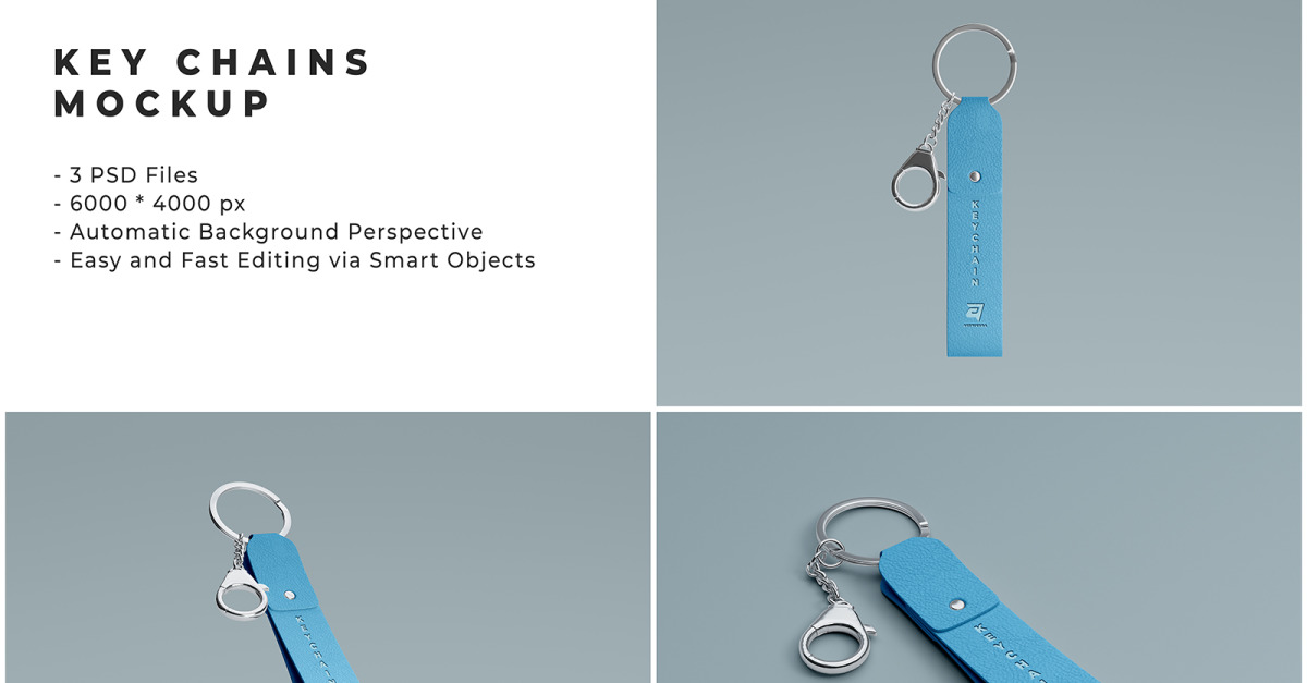 Keychain Mockups Template 2 #334714 - TemplateMonster