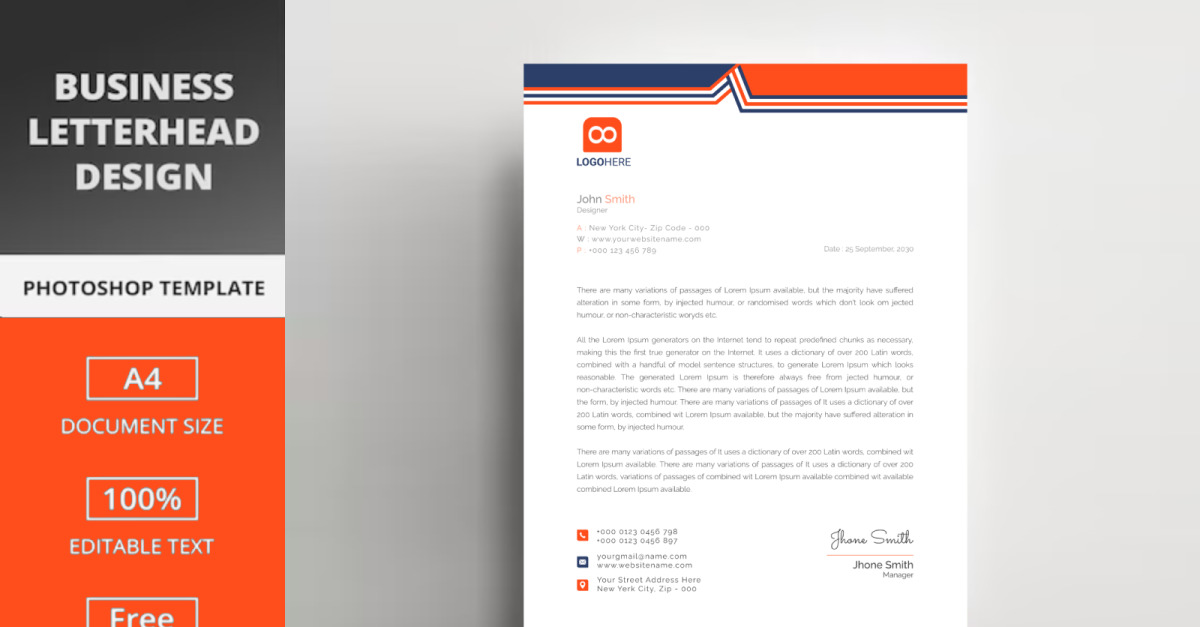 Elevate Your Business Branding with Professional Corporate Letterhead ...