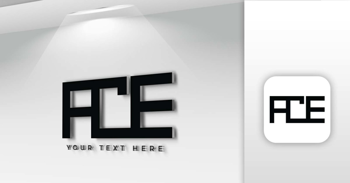 ACE Name Letter Logo Design - Brand Identity