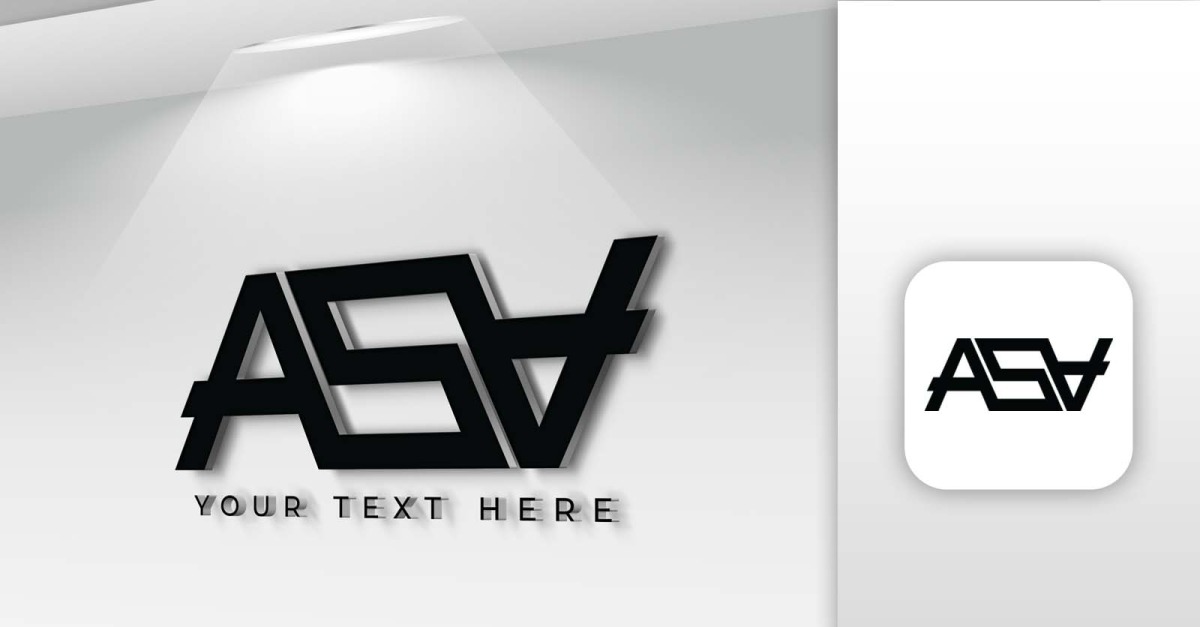 ASA Name Letter Logo Design - Brand Identity