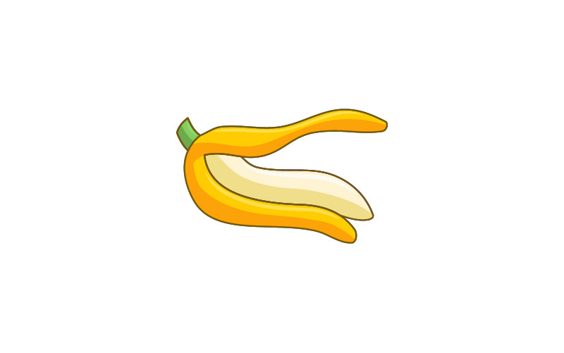 Banane fruite logo design modèle signe marque