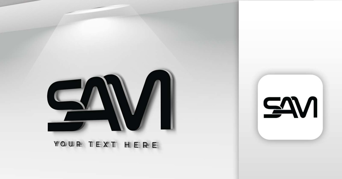 Design do Logotipo da Letra do Nome SAM - Identidade da Marca