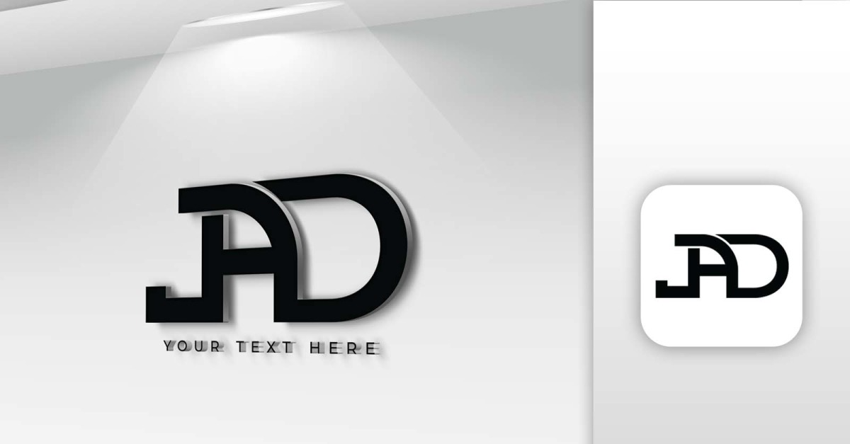 JAD Name Letter Logo Design - Identidad de marca