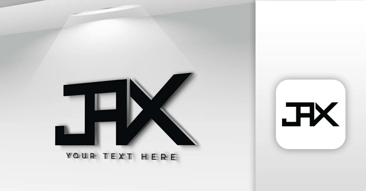 JAX Name Letter Logo Design - Brand Identity