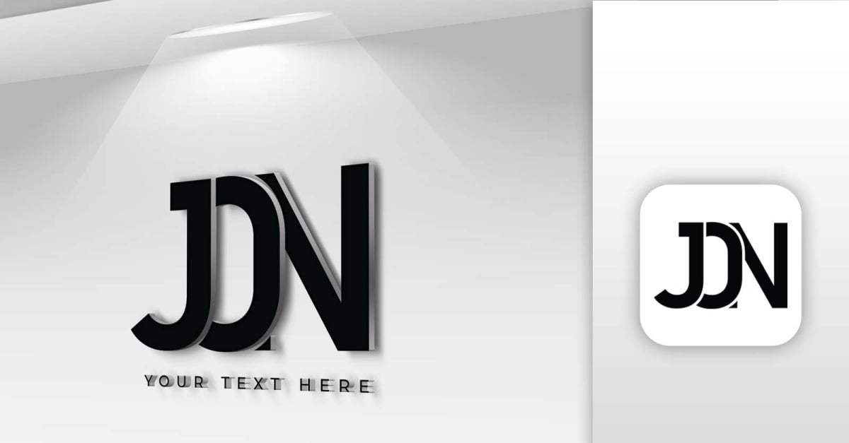 JON Name Letter Logo Design - Brand Identity