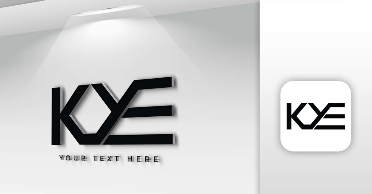 KYE Name Letter Logo Design - Identidad de marca