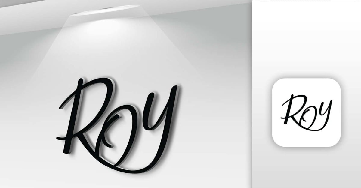 ROY Name Letter Logo Design - Brand Identity