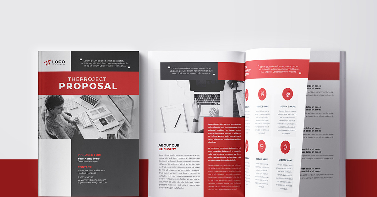 Business Proposal Template Layout. #335915 - TemplateMonster
