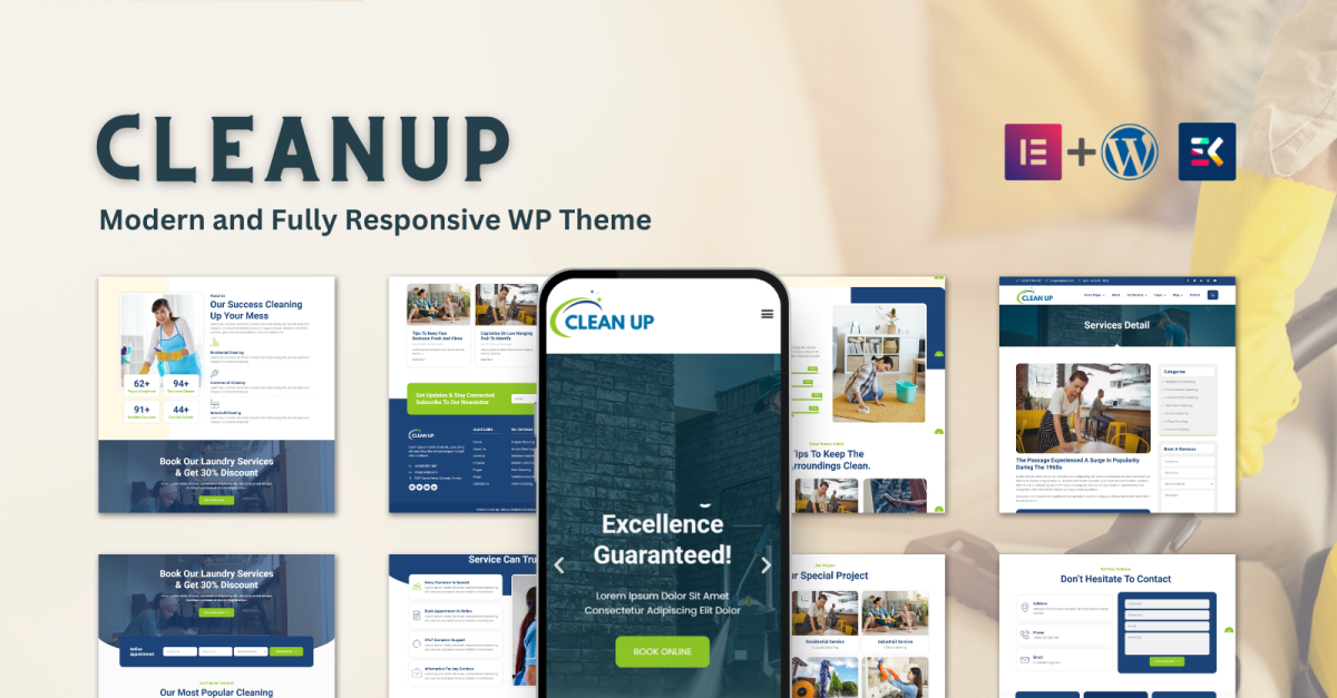 Clean Up - Cleaning Service WordPress Theme - TemplateMonster
