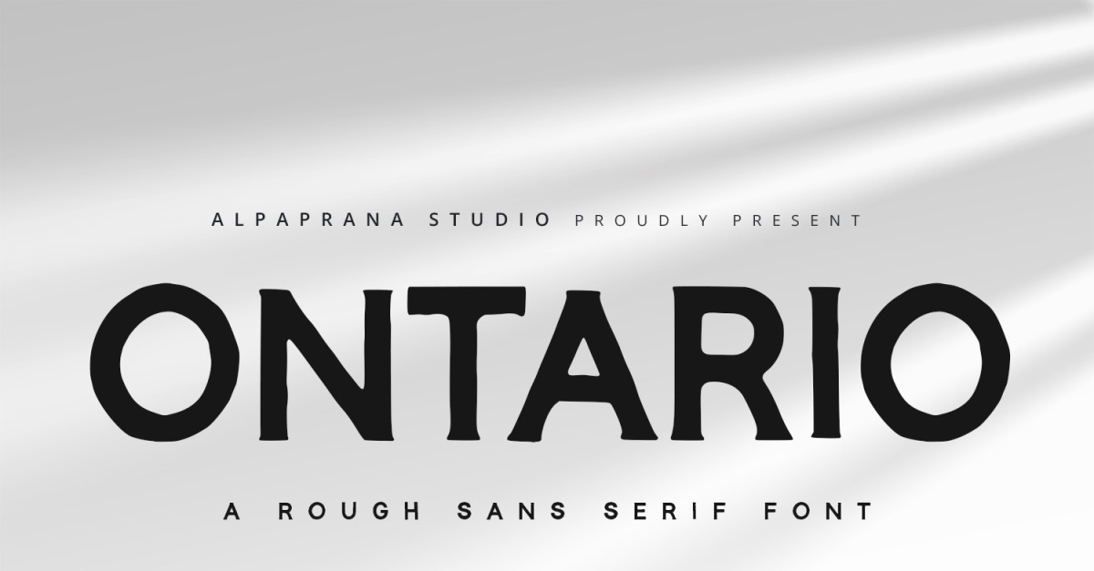 Ontario - Rough Sans Police #335953 - TemplateMonster