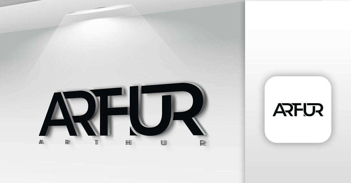 ARTHUR Name Letter Logo Design - Brand Identity